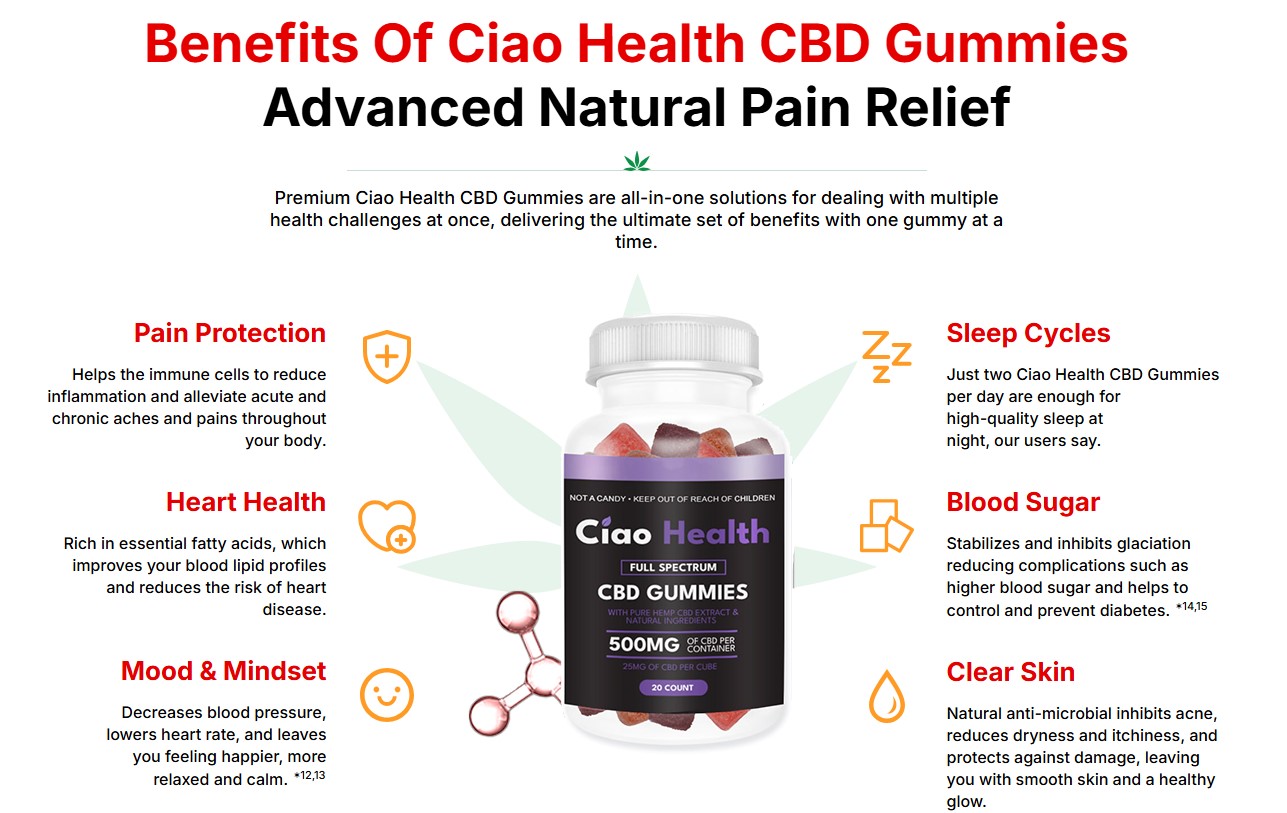Ciao Health CBD Gummies 500mg Quit Smoking Hemp Extract Ciao Health CBD Gummies 500mg Quit Smoking Hemp Extract